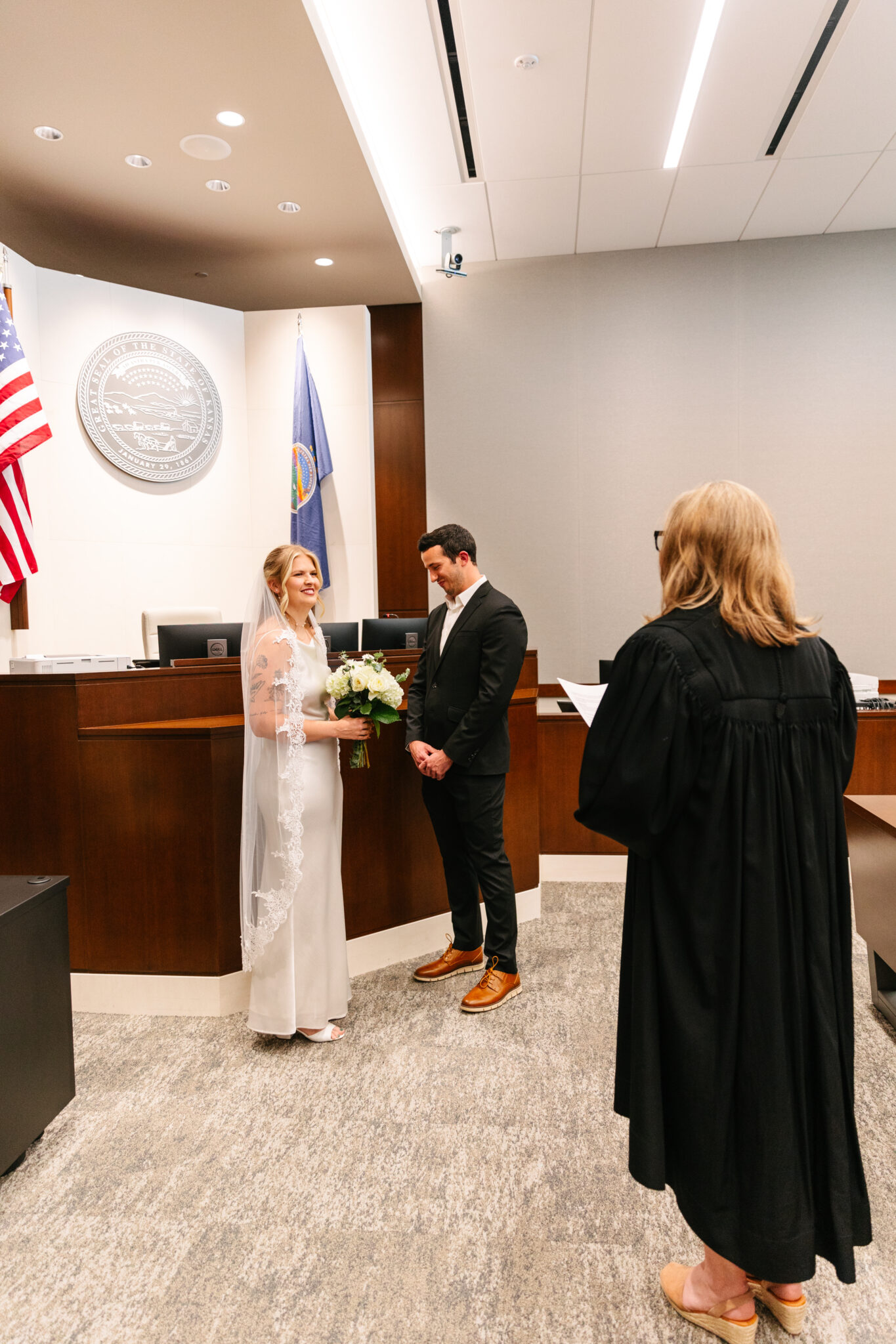 Dreamy Vintage Elopement at Johnson County Courthouse